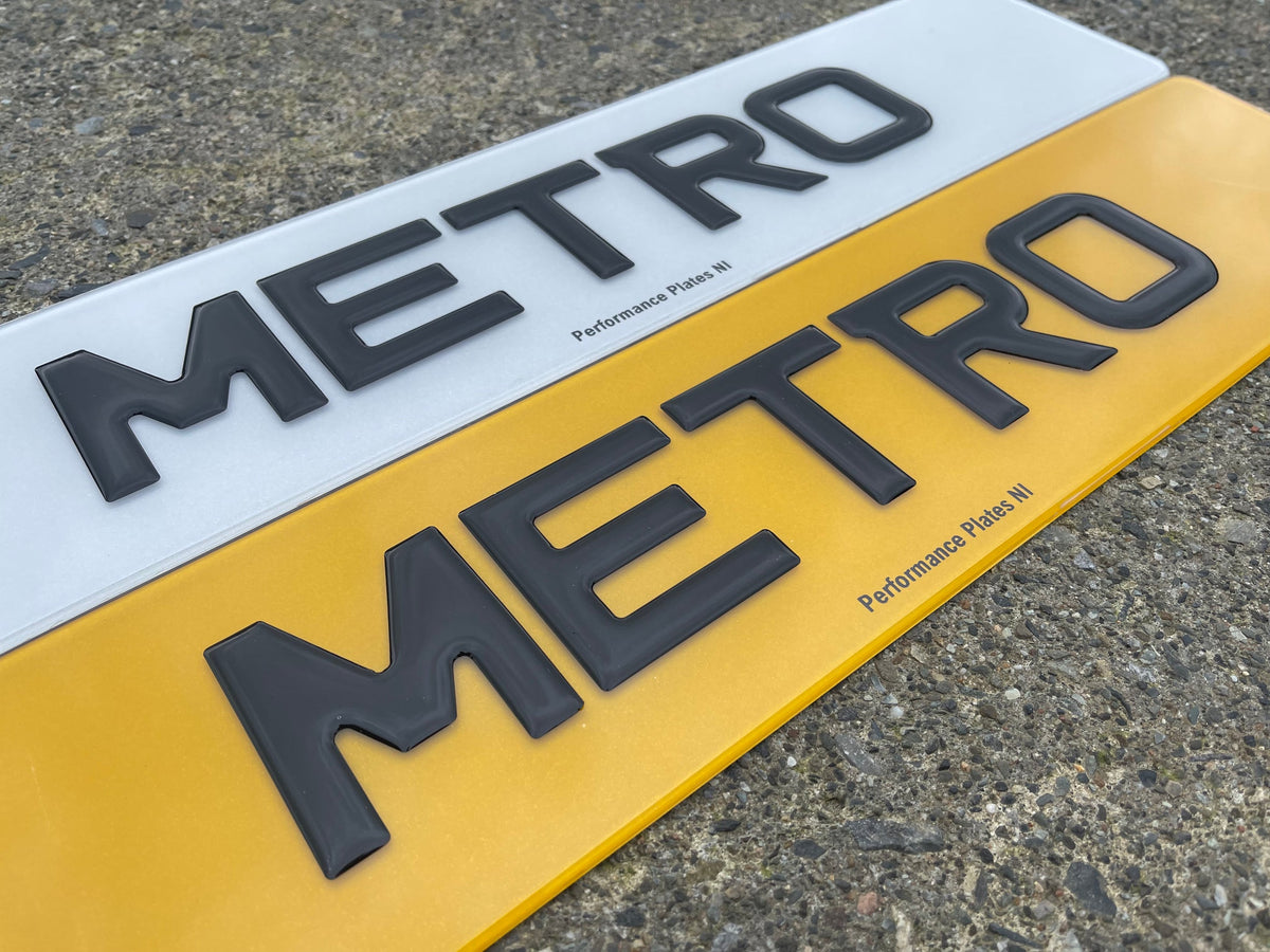 3D Number Plates – PerformancePlatesNI