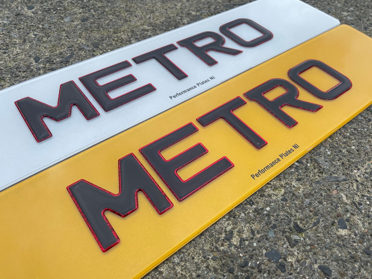 60mm Metro Red – PerformancePlatesNI